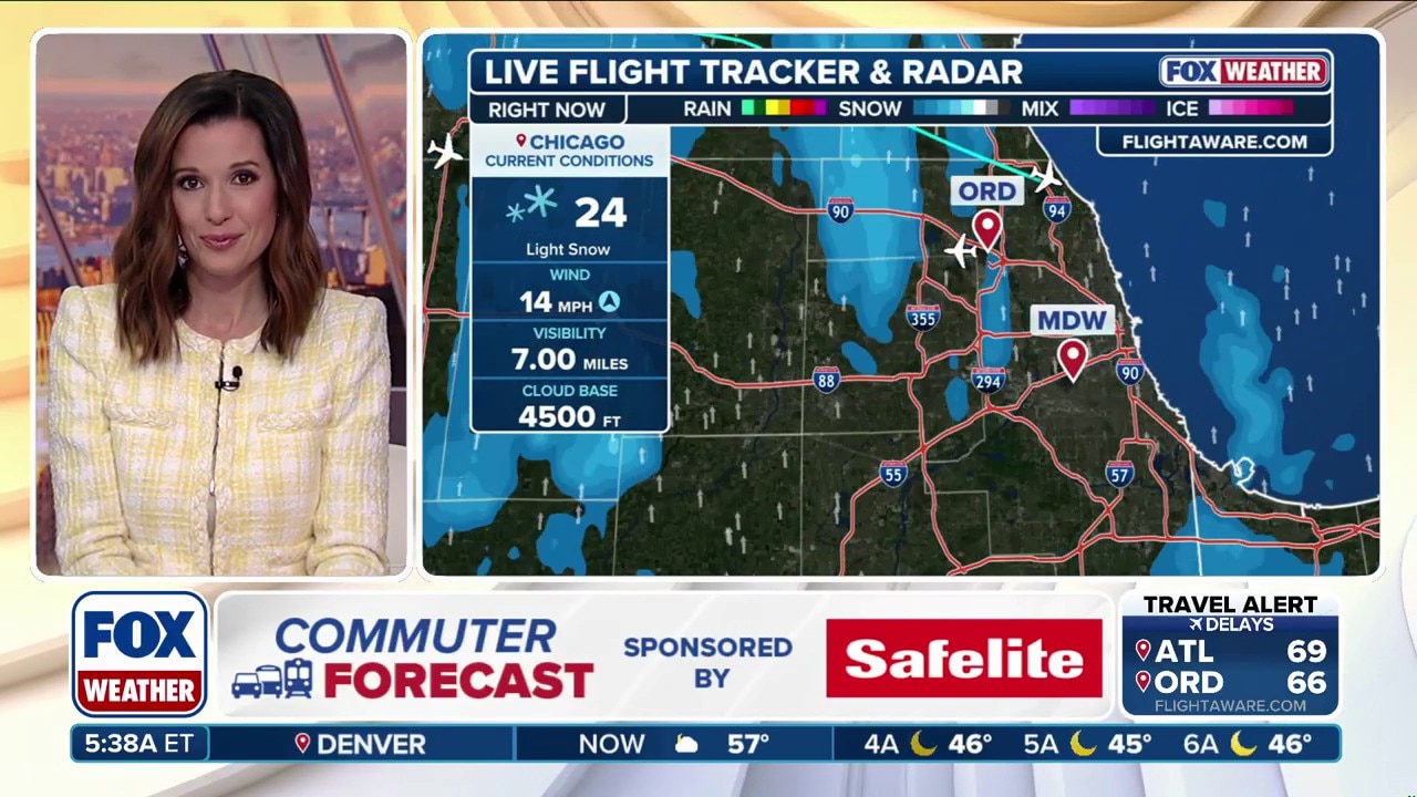 Commuter forecast: Afternoon rain in Seattle, lingering snow in Chicago ...