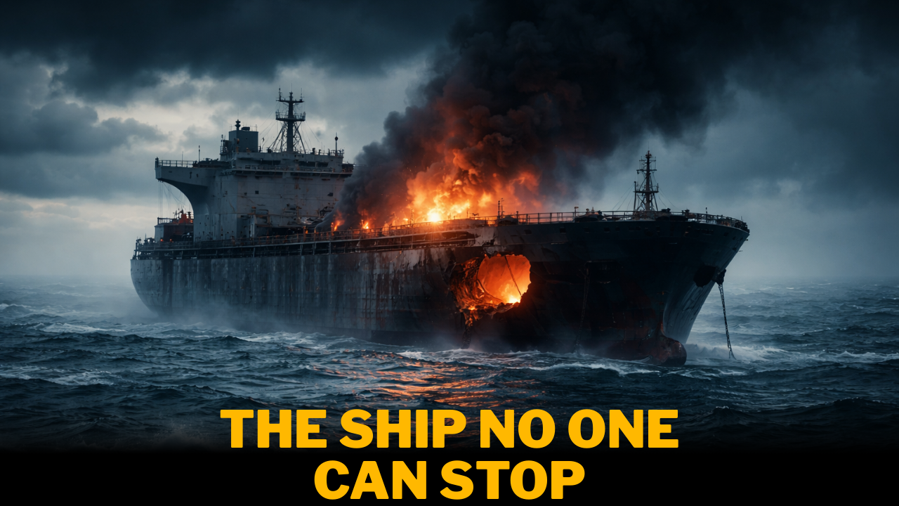 Russian LNG tanker turns into floating bomb