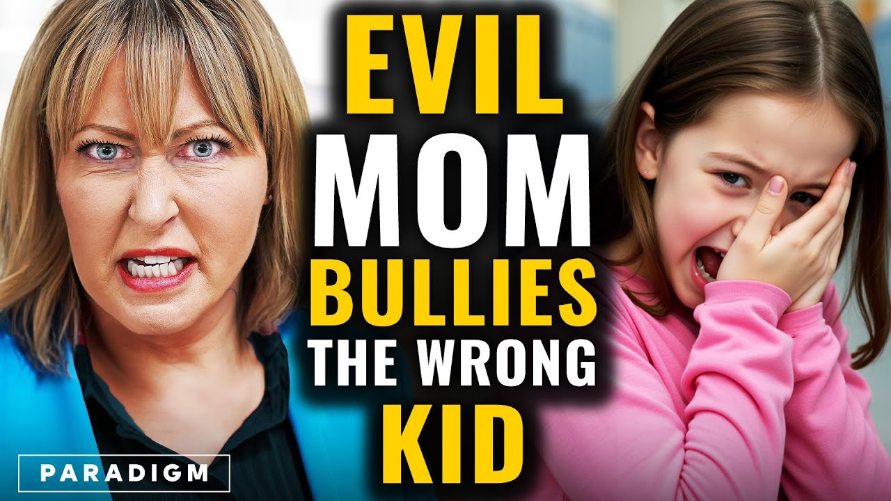 Evil mom bullies the wrong little girl (sketch)