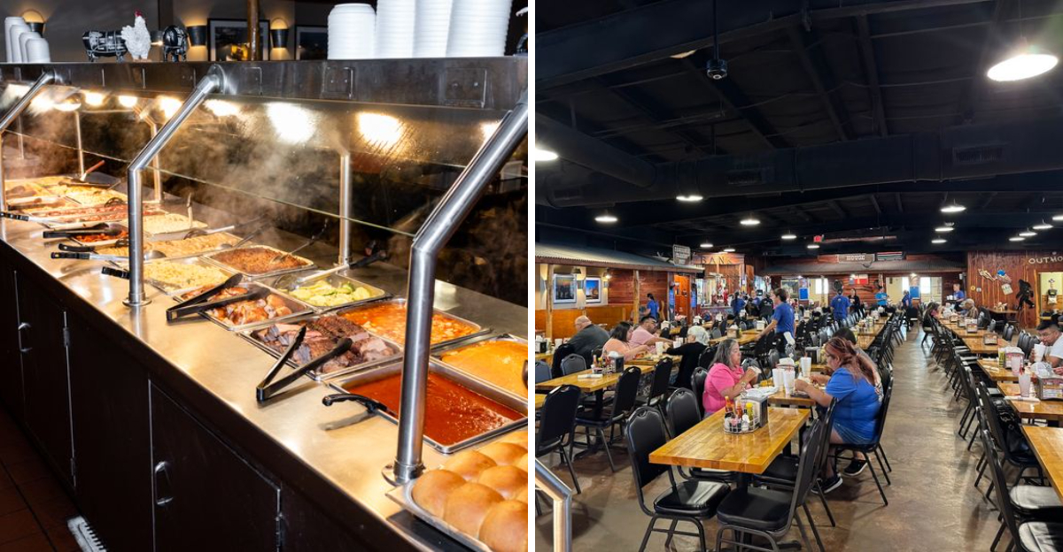 You’ll be stuffed in minutes at this legendary Texas buffet