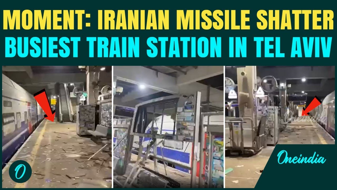 Iranian missiles hammer Tel Aviv’s busiest train station; chilling ...