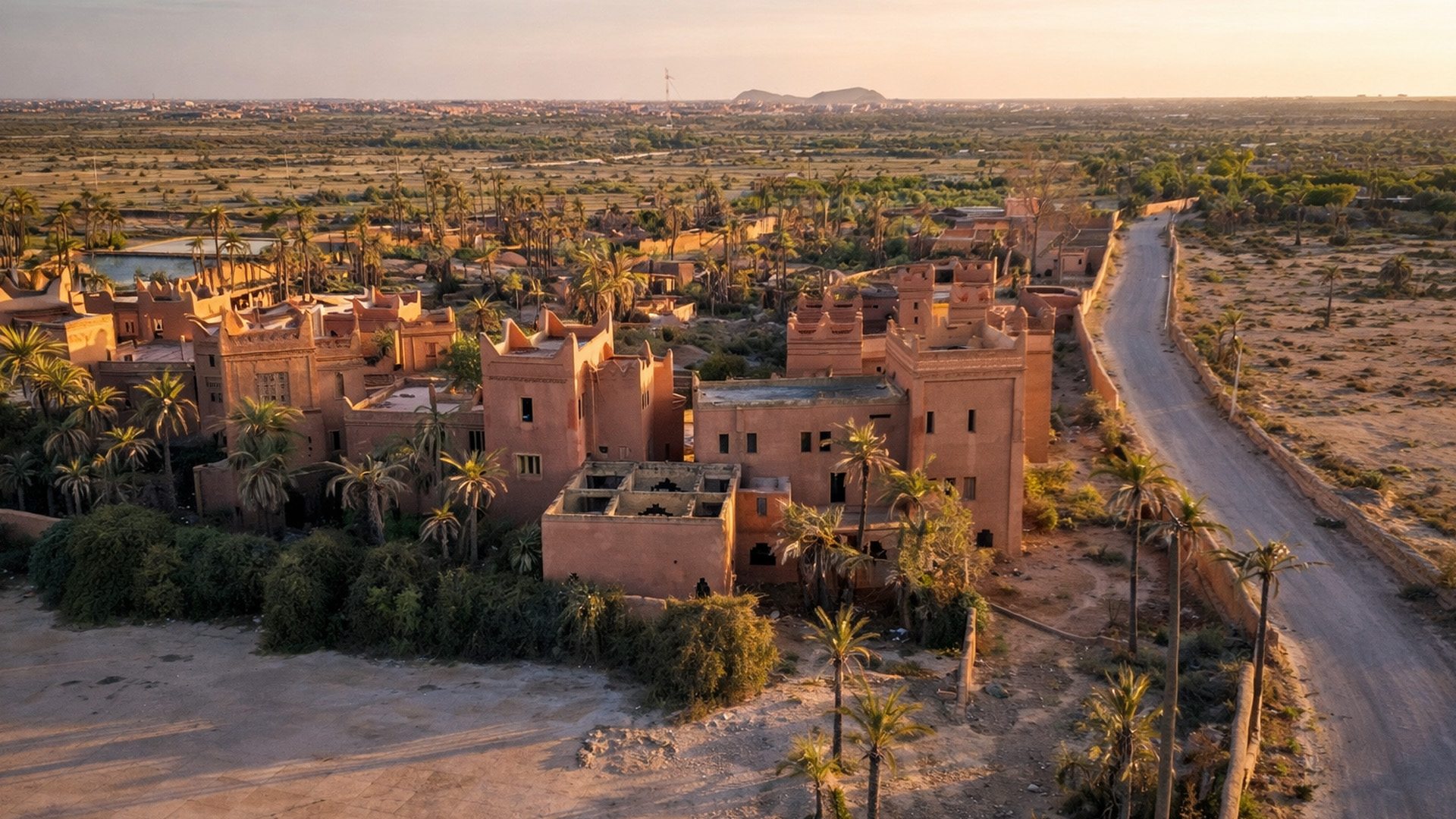 The Moroccan city defined by its red-toned buildings