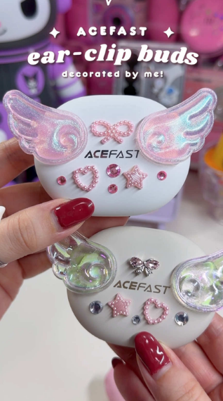 Decorating my new ear clip buds into something adorable