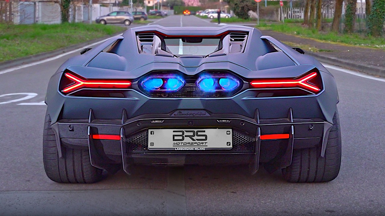 Lamborghini Revuelto full throttle exhaust sound