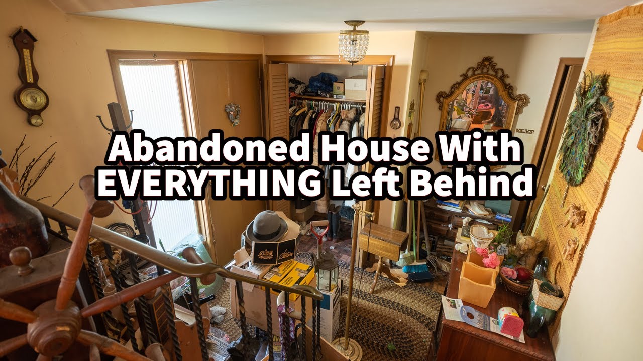 Abandoned house with everything left behind – time capsule discovery