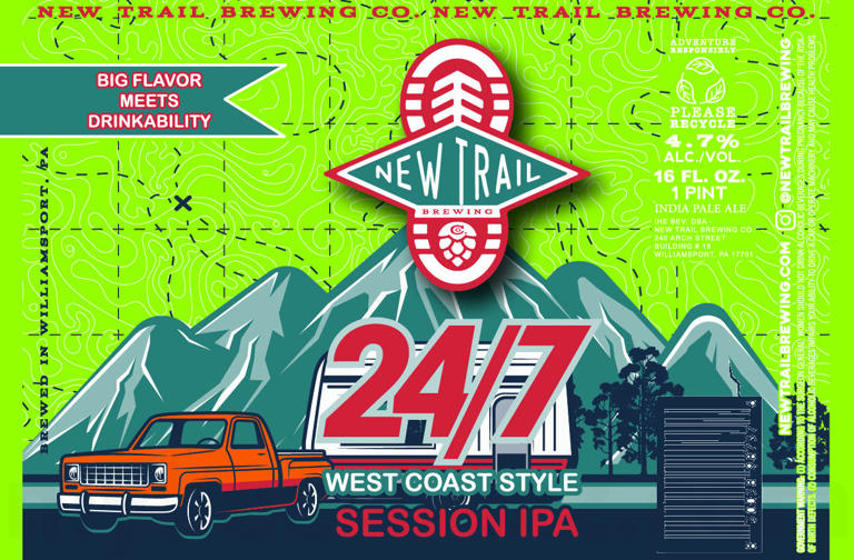 New Trail Brewing unveils 24/7: A West Coast–style session IPA in 16‑oz ...