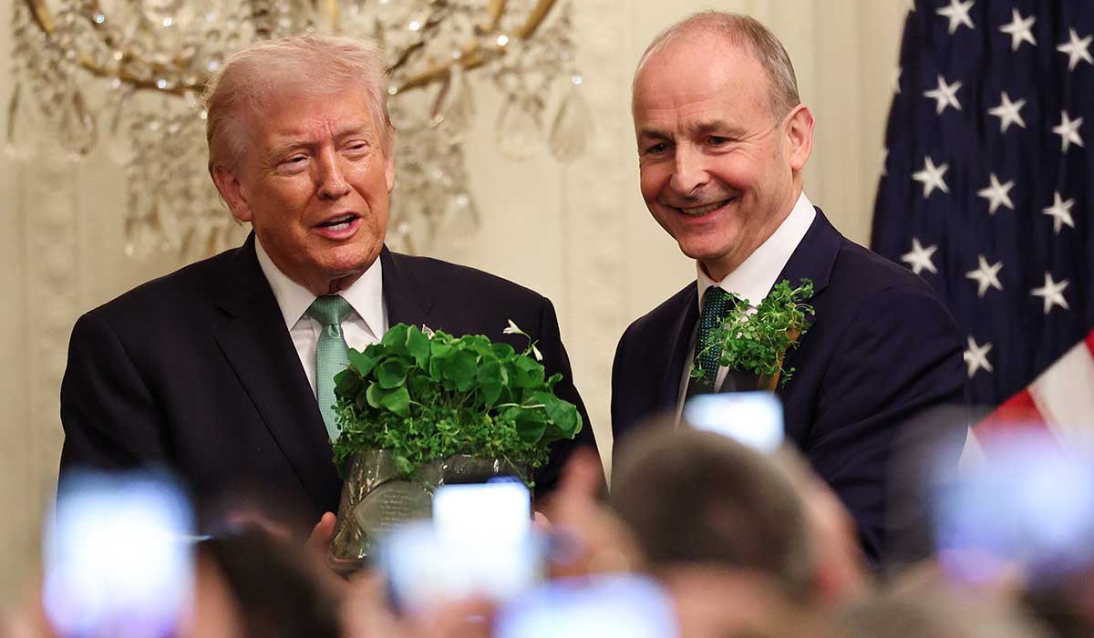 Trump causes outrage over comment on Irish president at St Patrick’s ...