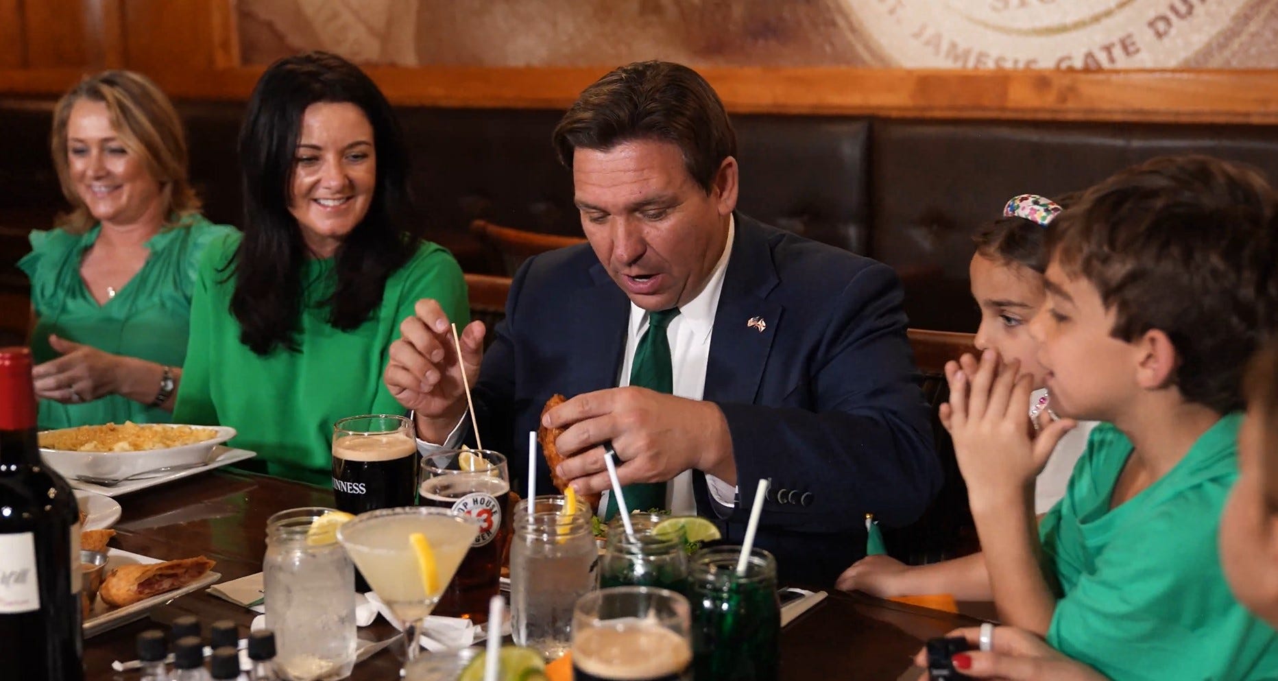 DeSantis features Jacksonville Irish pub in his own dining series
