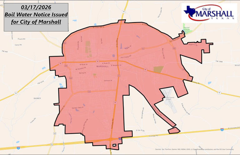 Boil advisory for all of Marshall as crews work to repair broken main