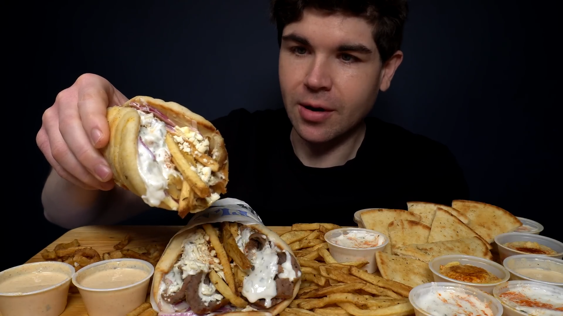 American tries Greek feast food challenge