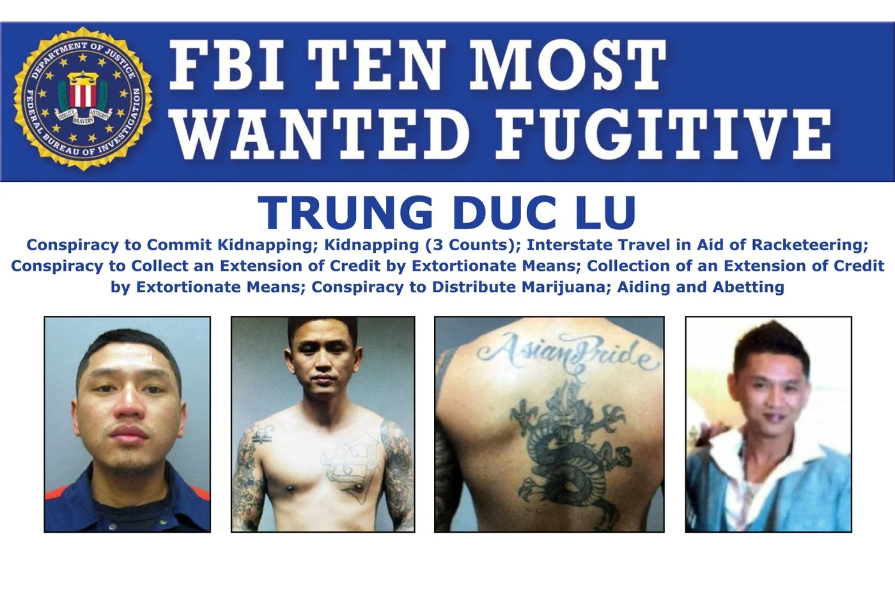 FBI updates Ten Most Wanted Fugitives list