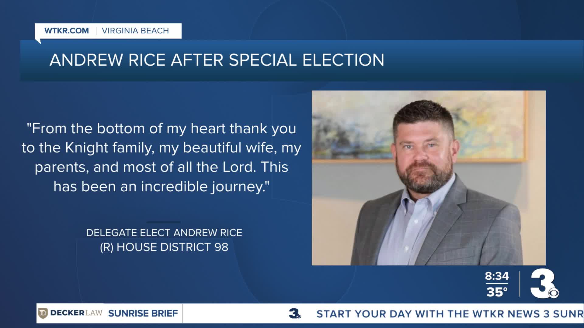 Andrew Rice wins House District 98 special election