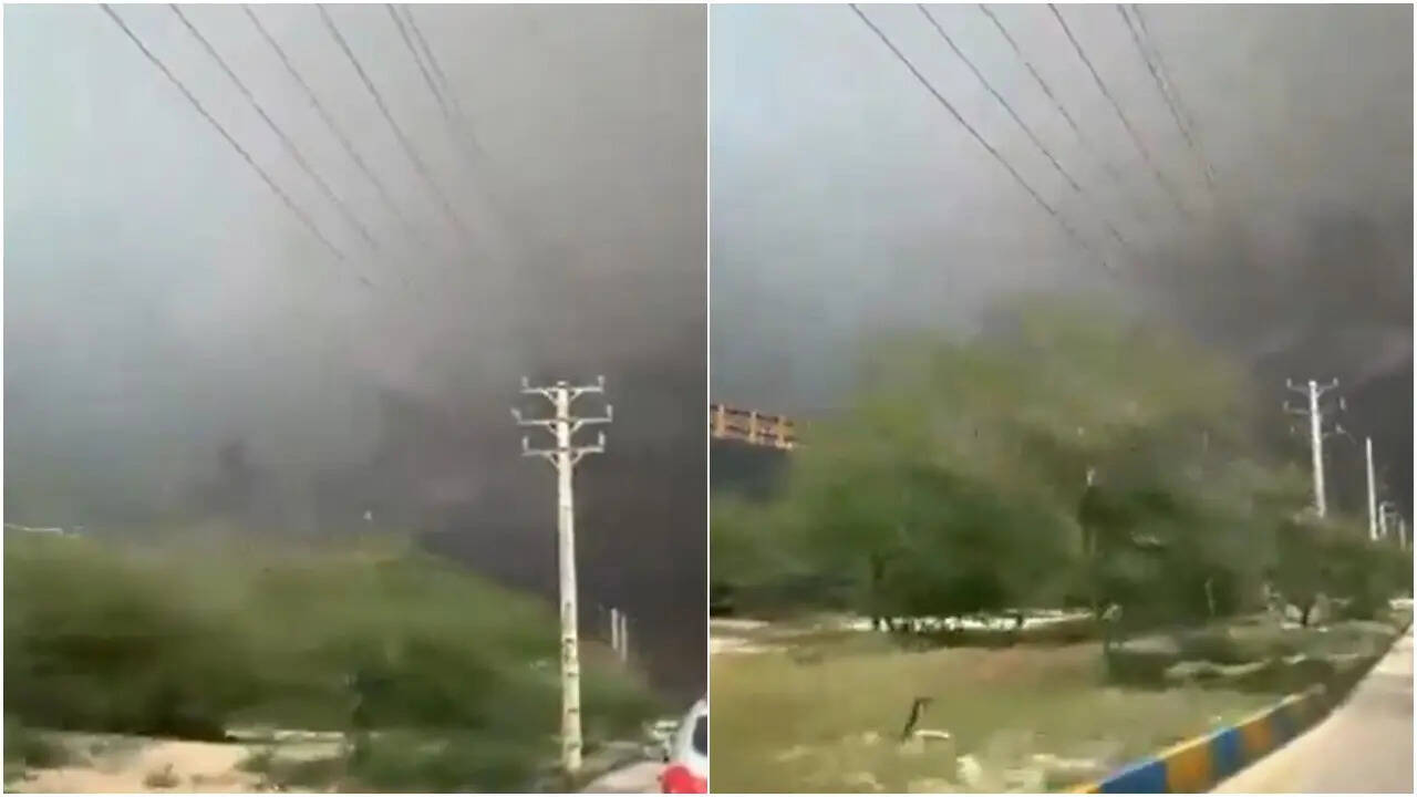 Video: Dramatic visuals show aftermath of South Pars gas field strike ...