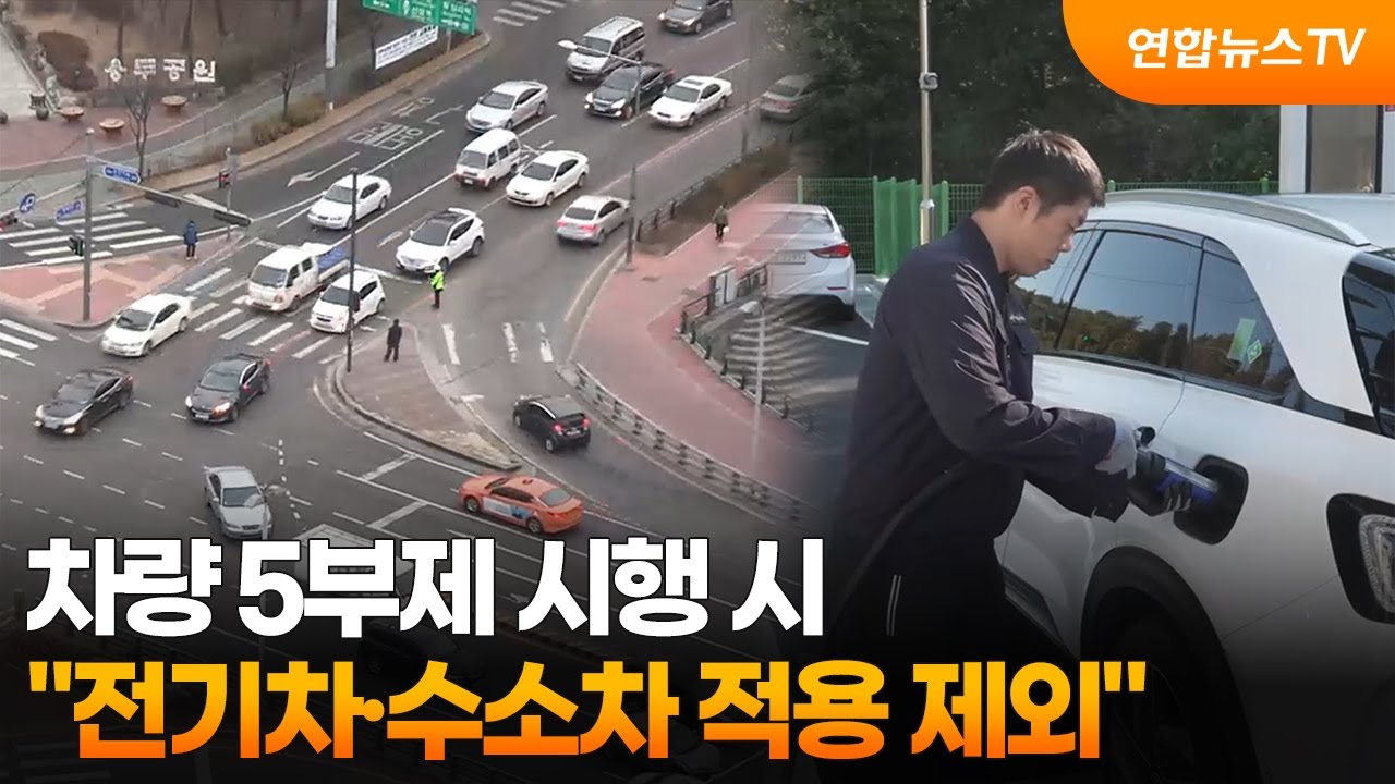 차량 5부제 시행 시 전기차·수소차 적용 제외 / 연합뉴스TV (YonhapnewsTV)