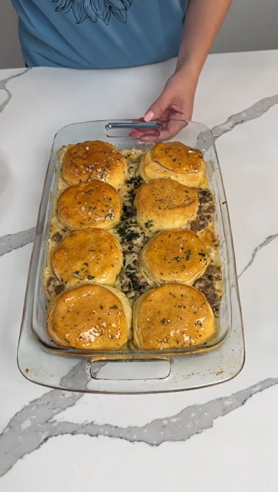Easy one pan meal: Biscuits and gravy that work for any time of day