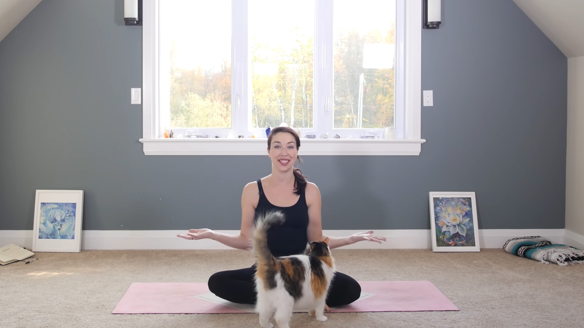 Welcome to the brand new yoga filming space
