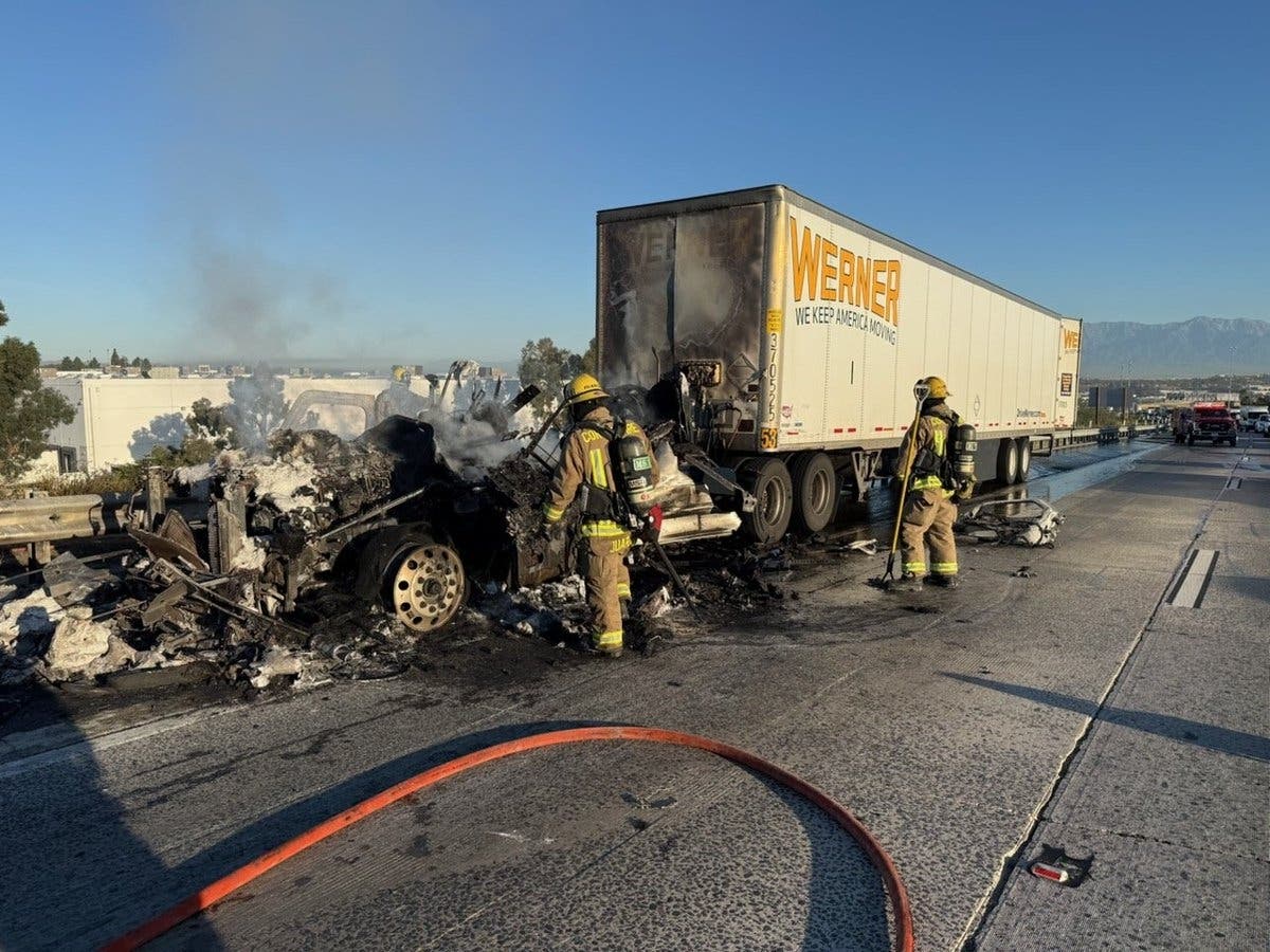 SIG ALERT: I-15 south of 91 Freeway, semi-truck fire leads to lengthy ...
