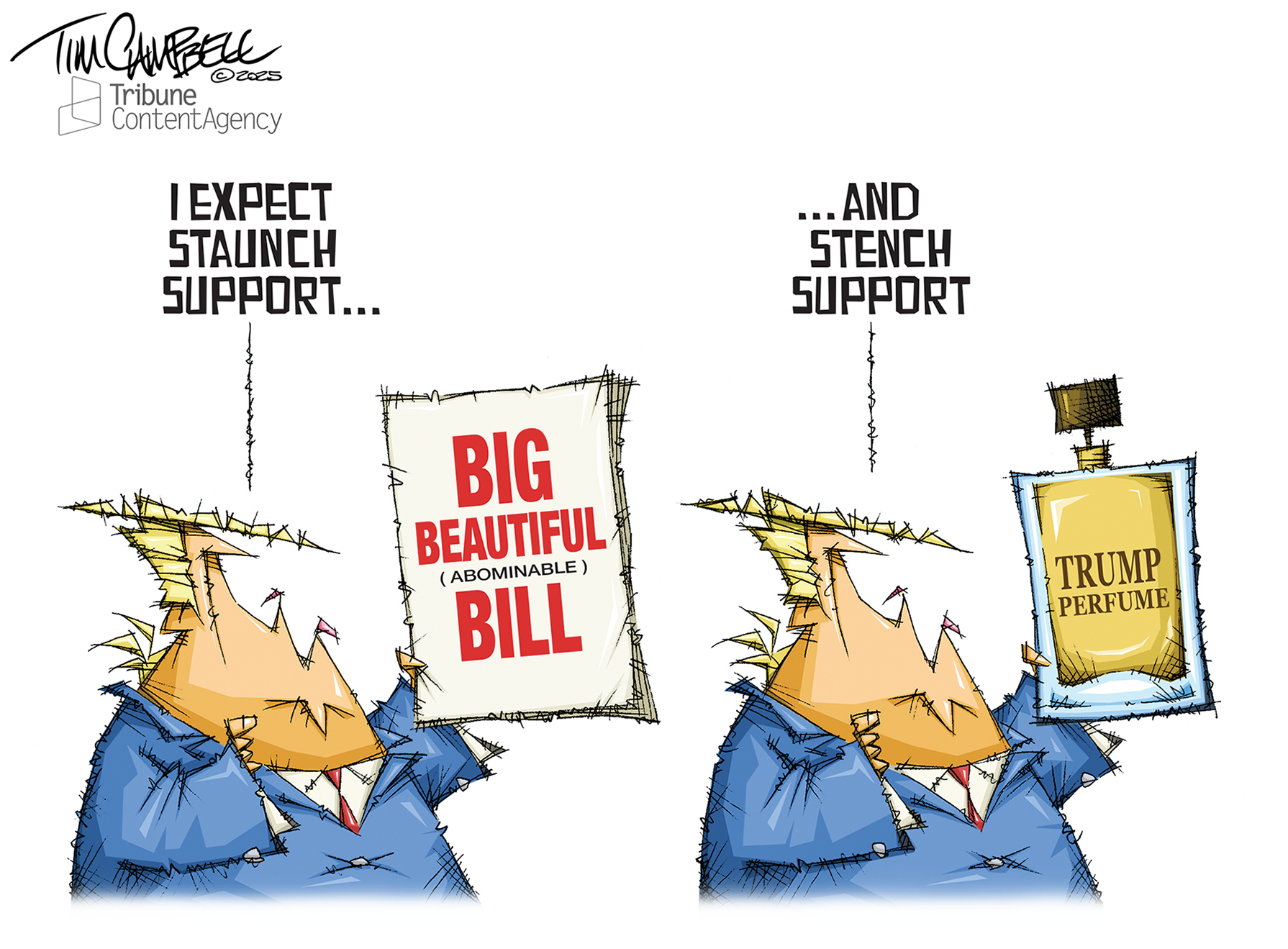 Opinion: The latest political cartoons from Tim Campbell