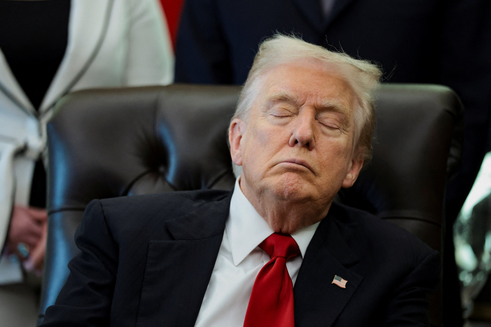 Politicians caught napping in public