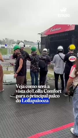 Veja como é a visão do Lolla Comfort para o palco principal do Lollapalooza