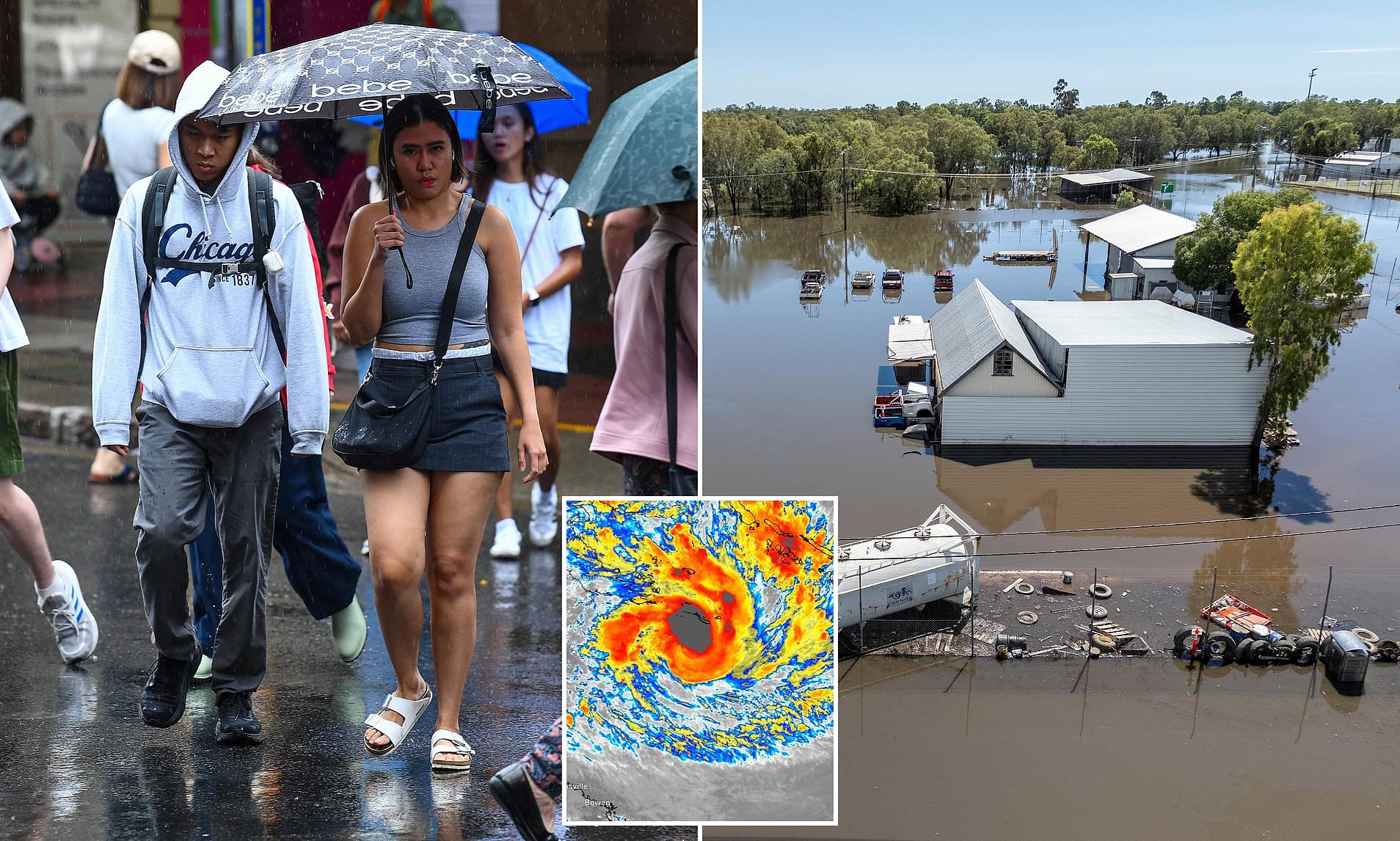 Monstrous category four cyclone barrels towards Queensland as Aussies ...