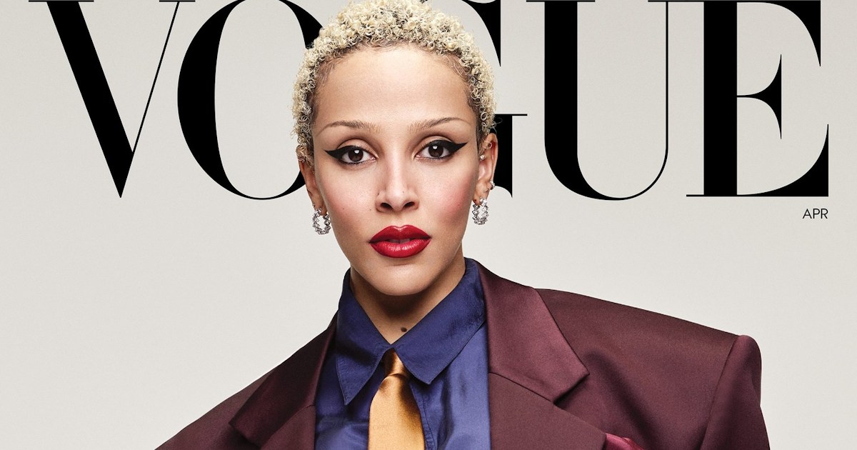 Doja Cat suits up in Saint Laurent on the April 2026 cover of Vogue
