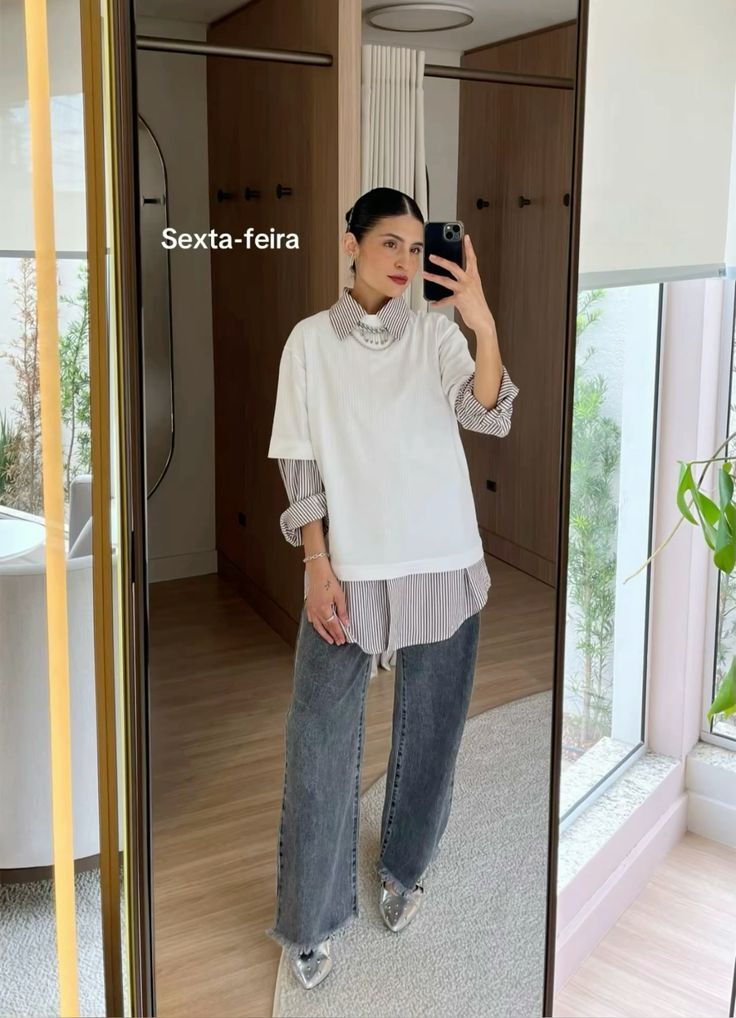 3 façons de porter le t-shirt blanc ce printemps pour lui donner un max ...