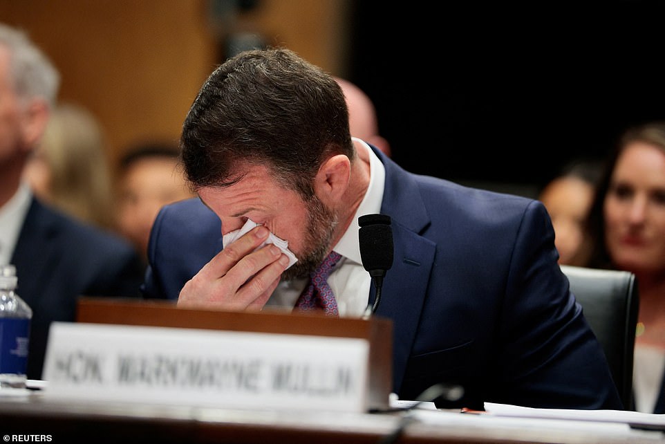 Trump's DHS pick tears up during confirmation hearing