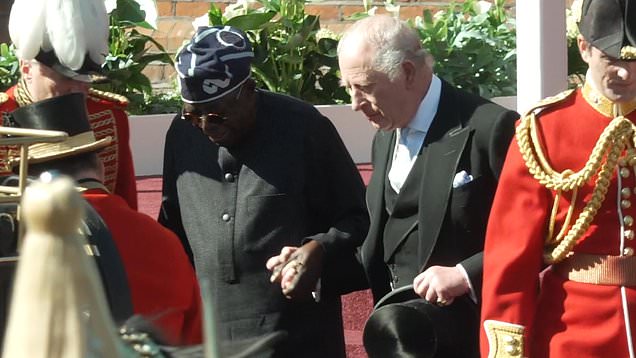 King Charles shares rare hand-holding moment with Nigeria's president