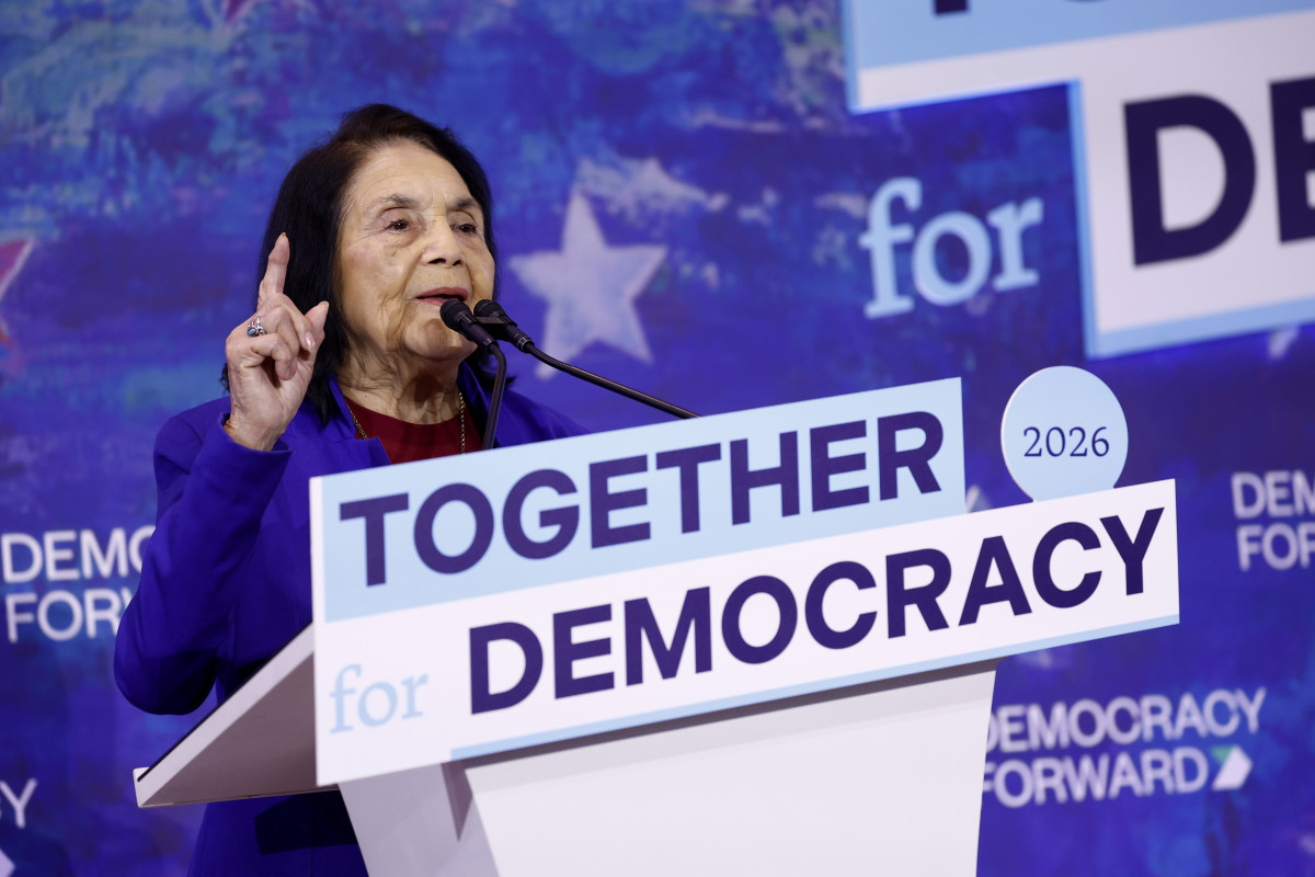 Who is Dolores Huerta, and what is she saying about Cesar Chavez?