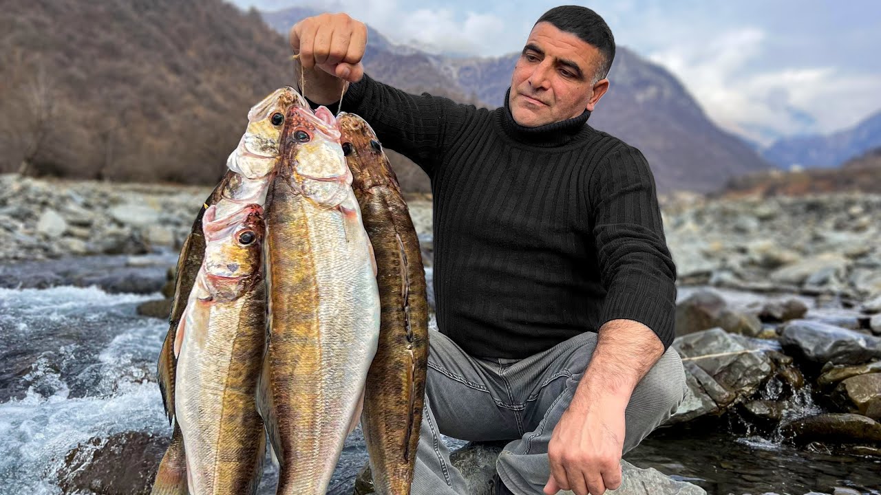 Fresh river fish buglama - cooked the traditional outdoor way