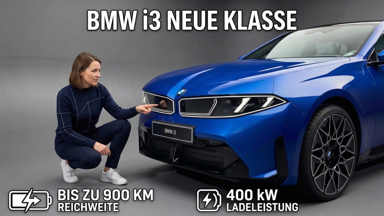 2026 BMW i3 (NA0 50 xDrive etc.) mit 345 kW, 900 km Reichweite im Check