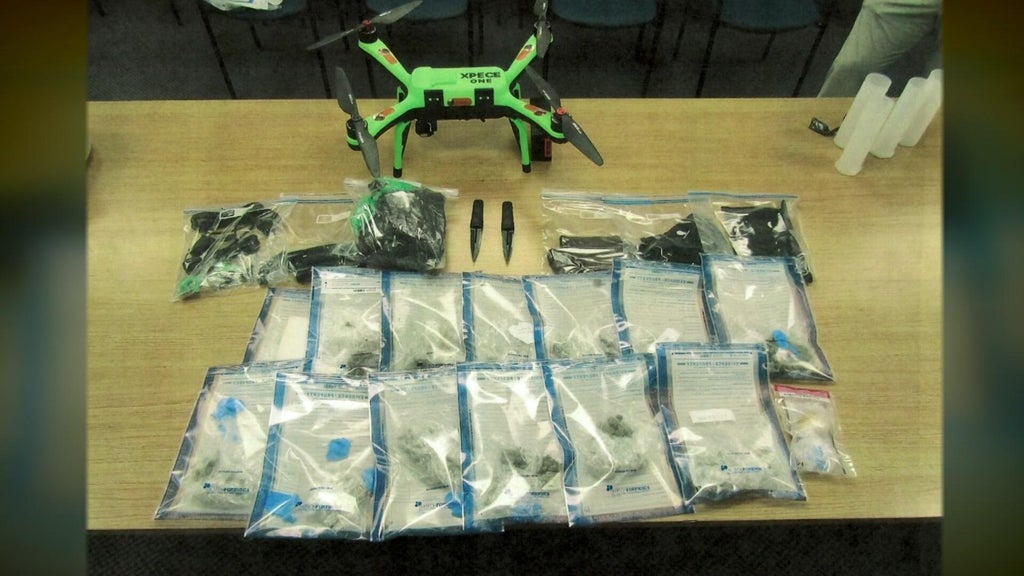 Drone dropped package with knives, cellphone, drugs onto prison grounds ...