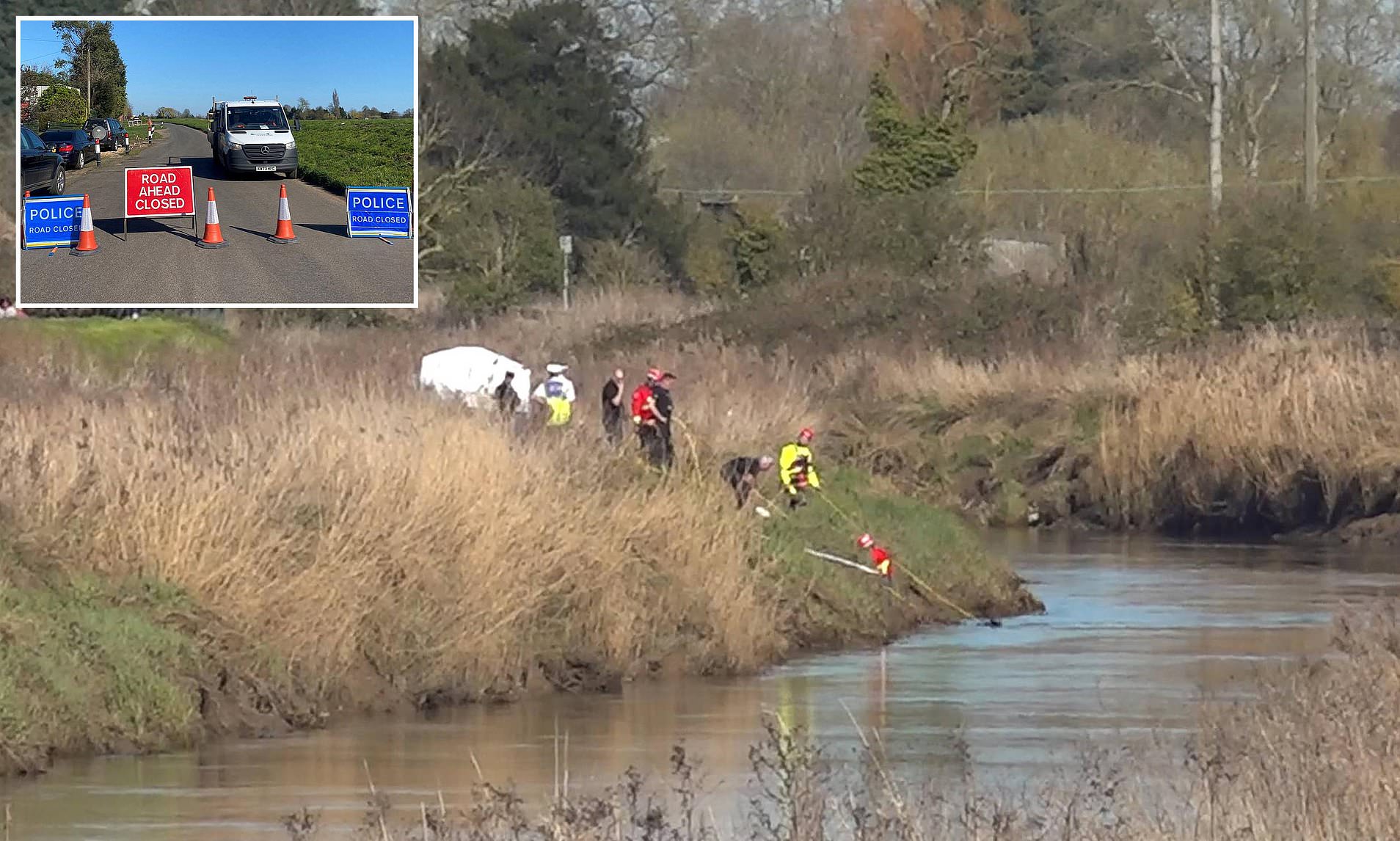 Body of girl found in hunt for two missing teenagers after car plunged ...