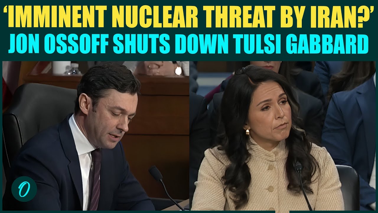 Jon Ossoff corners Tulsi Gabbard on Iran - tense 'false' moment stuns ...