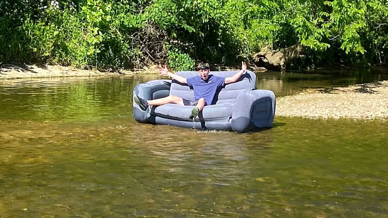 I took a couch down a creek… this got out of control fast