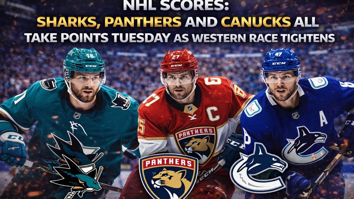 NHL scores: Sharks, Panthers and Canucks all take points Tuesday as ...