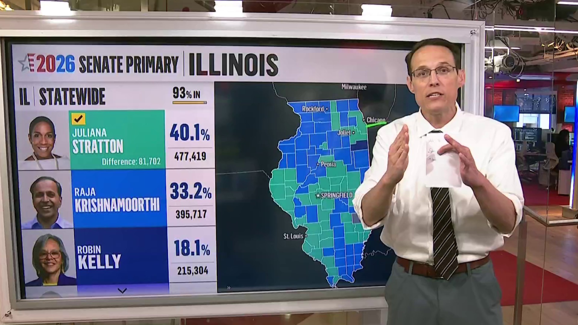 Steve Kornacki: How Juliana Stratton pulled off an 'upset' win in Illinois