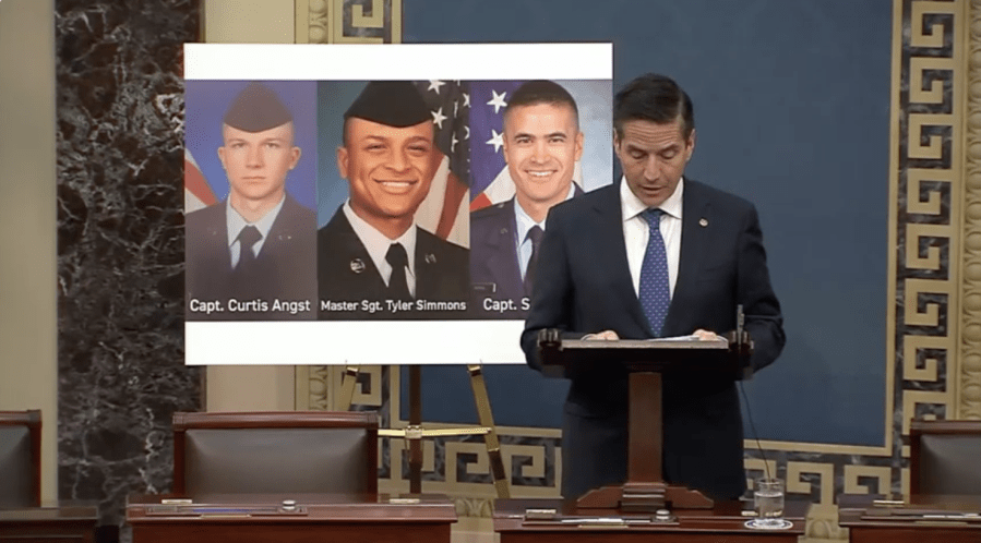 Senator Moreno honors three Ohio National Guard members