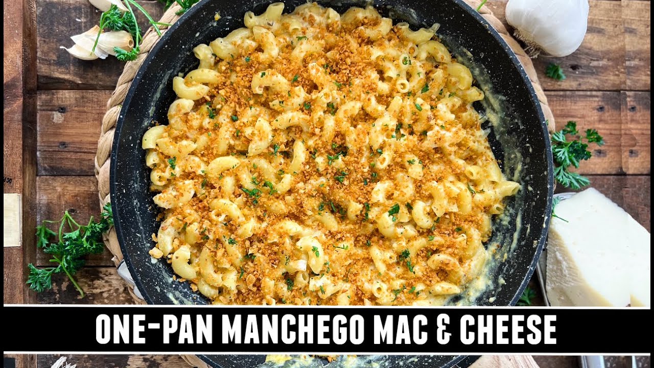 One-pan manchego mac and cheese | Creamy Spanish-inspired macaroni recipe