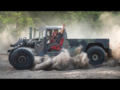 I drove a Corvette-swapped Humvee! 🚗💨