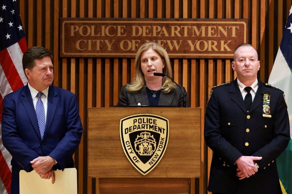 NYPD top cop Jessica Tisch scolds pol over shootings during budget ...