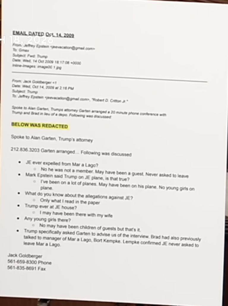 Unredacted Epstein file exposes what Trump really said about pervert