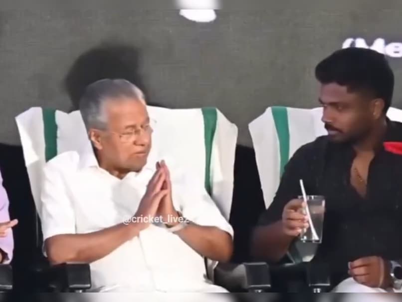 Sanju Samson wins hearts on internet with humble gesture for Pinarayi ...