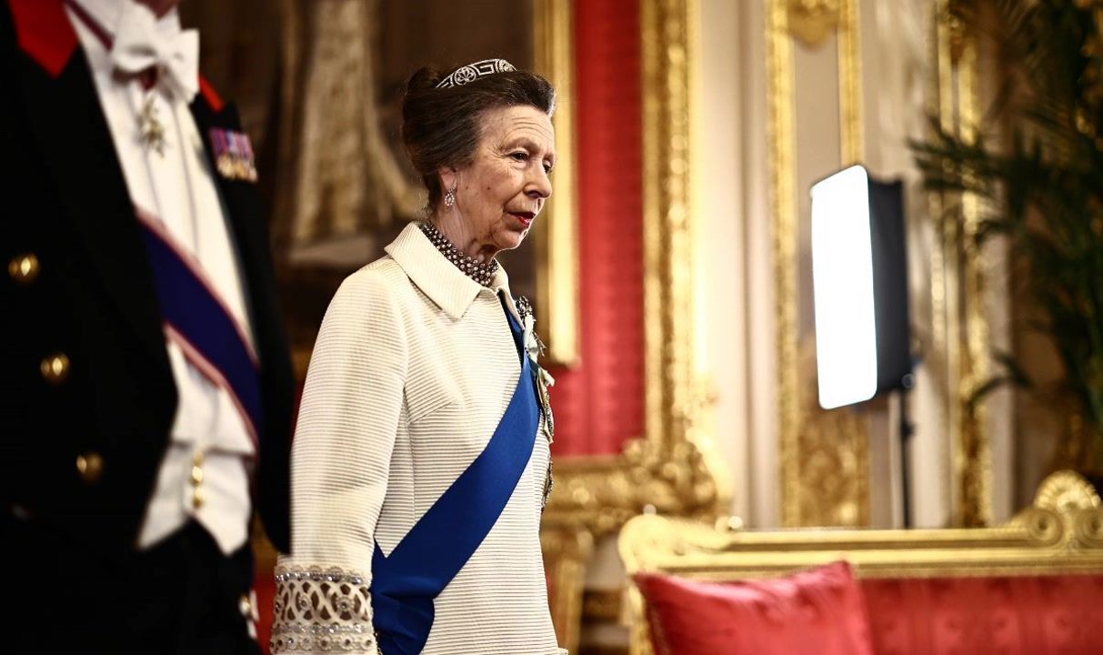 Princess Anne rewears 1969 gown at banquet