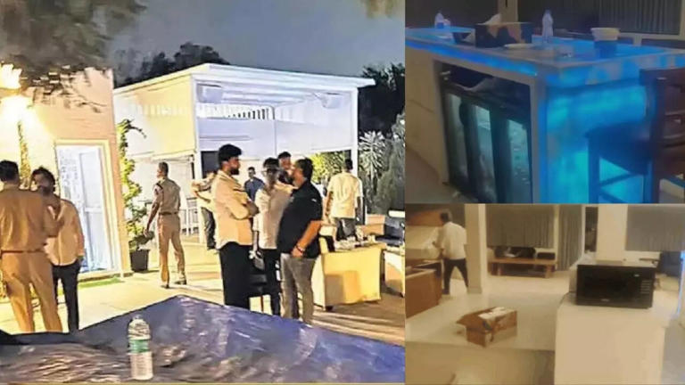 Telangana farmhouse drug bust: Delhi connection surfaces in firing ...