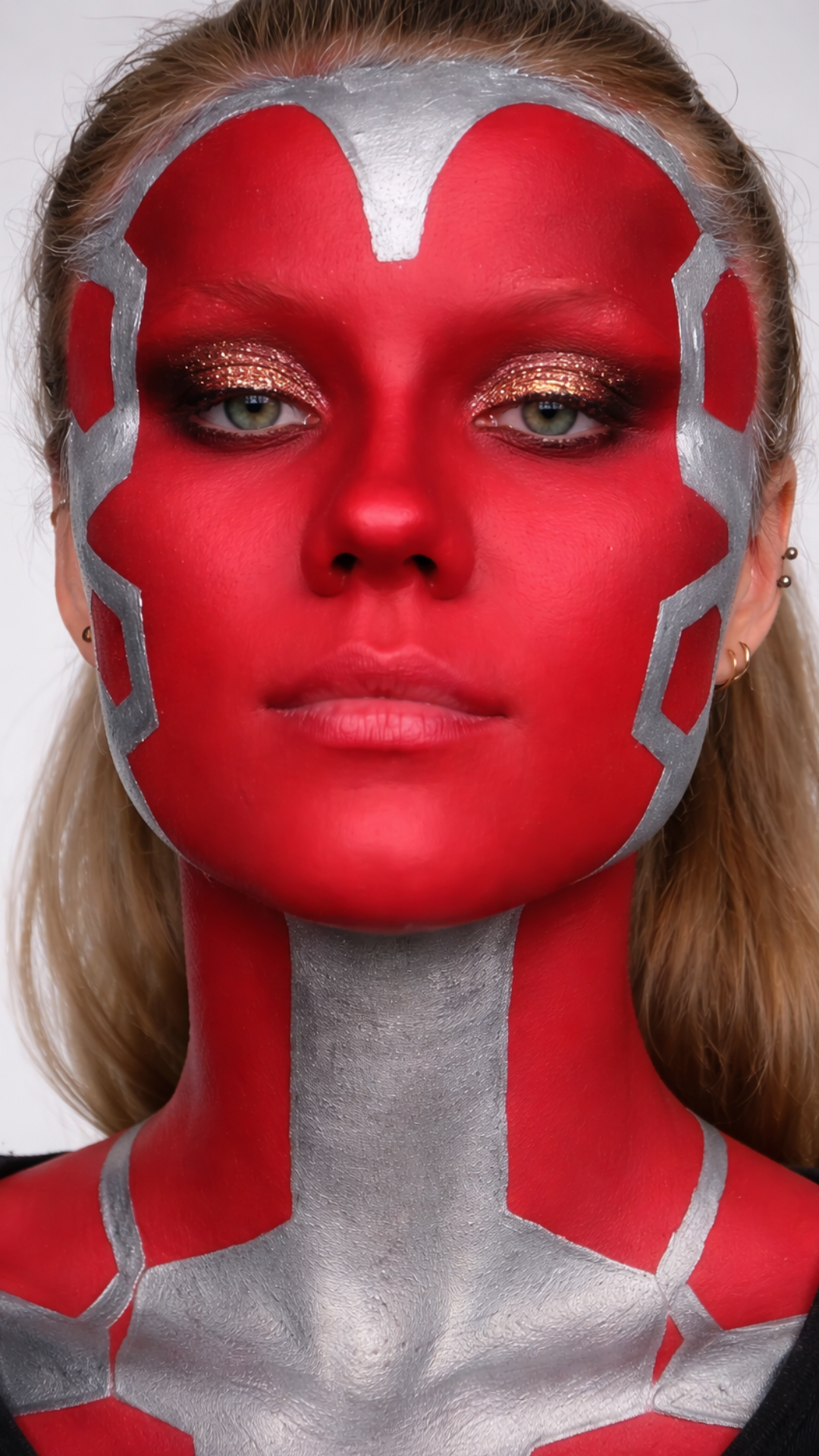 The detailed process behind this WandaVision inspired makeup look