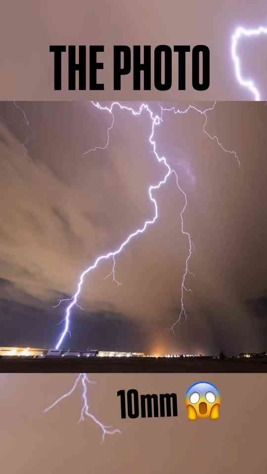 Lightning strikes less than ¼ mile away | Monsoon storm footage