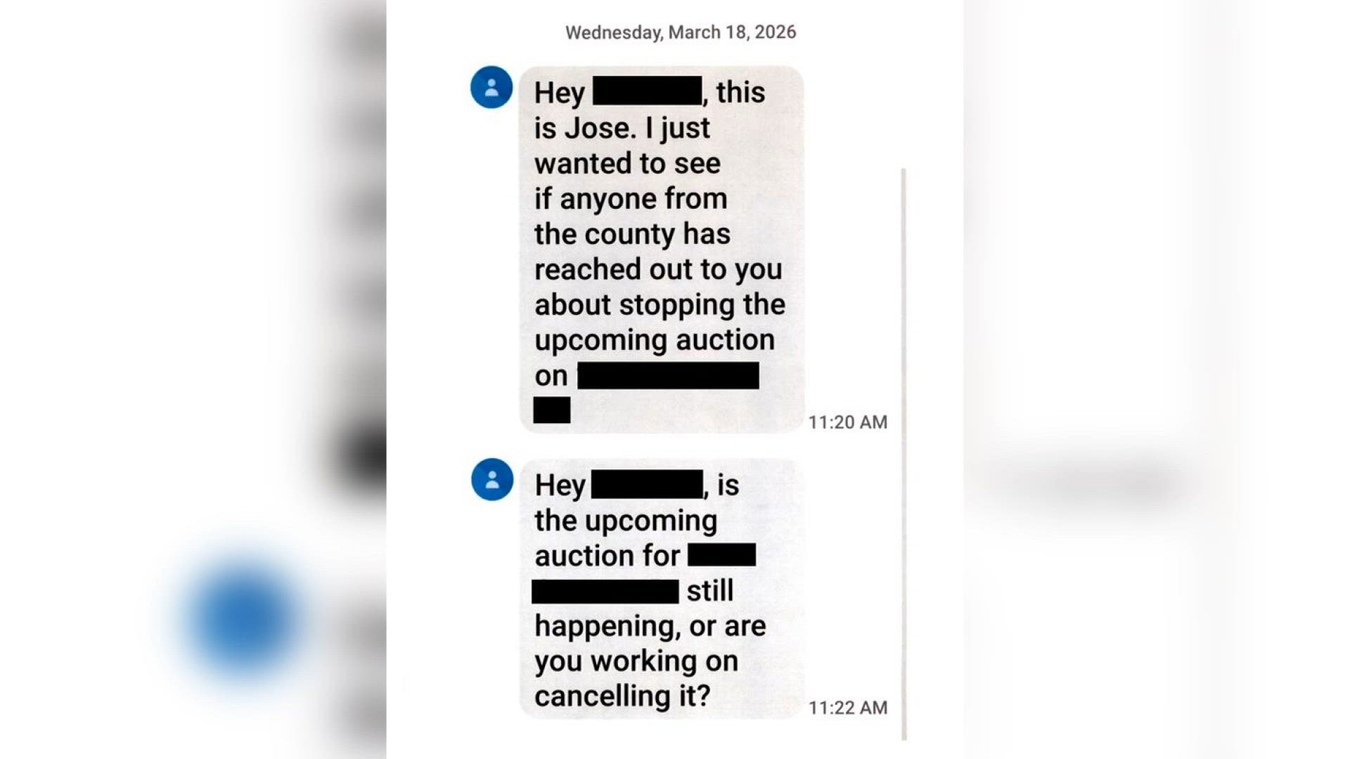 Brazos County tax office warning of scam texts