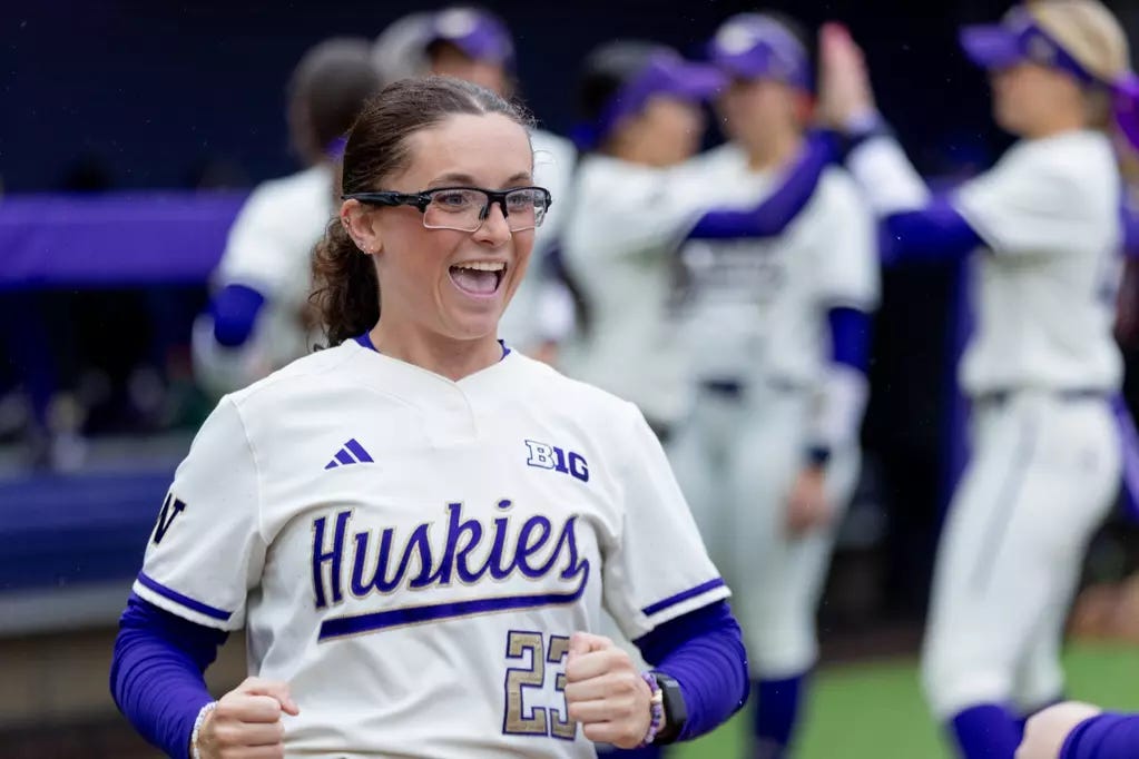 Ally Hetzel is becoming a powerful presence for Washington softball